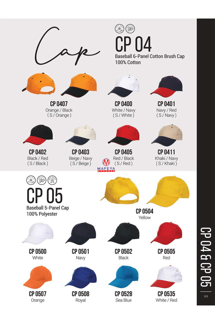 Pelbagai Jenis Pilihan Topi Ready Made - Kilang Cetak Baju